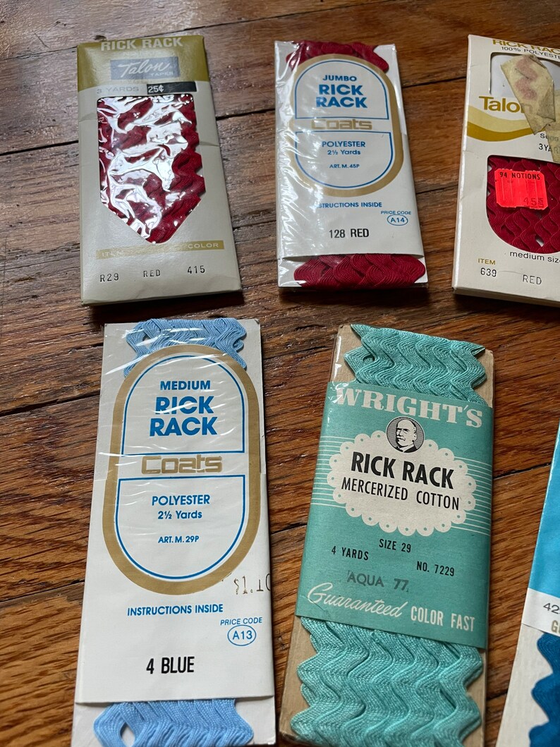Vintage Rick Rack New in Package Various Colors and Lengths - Etsy