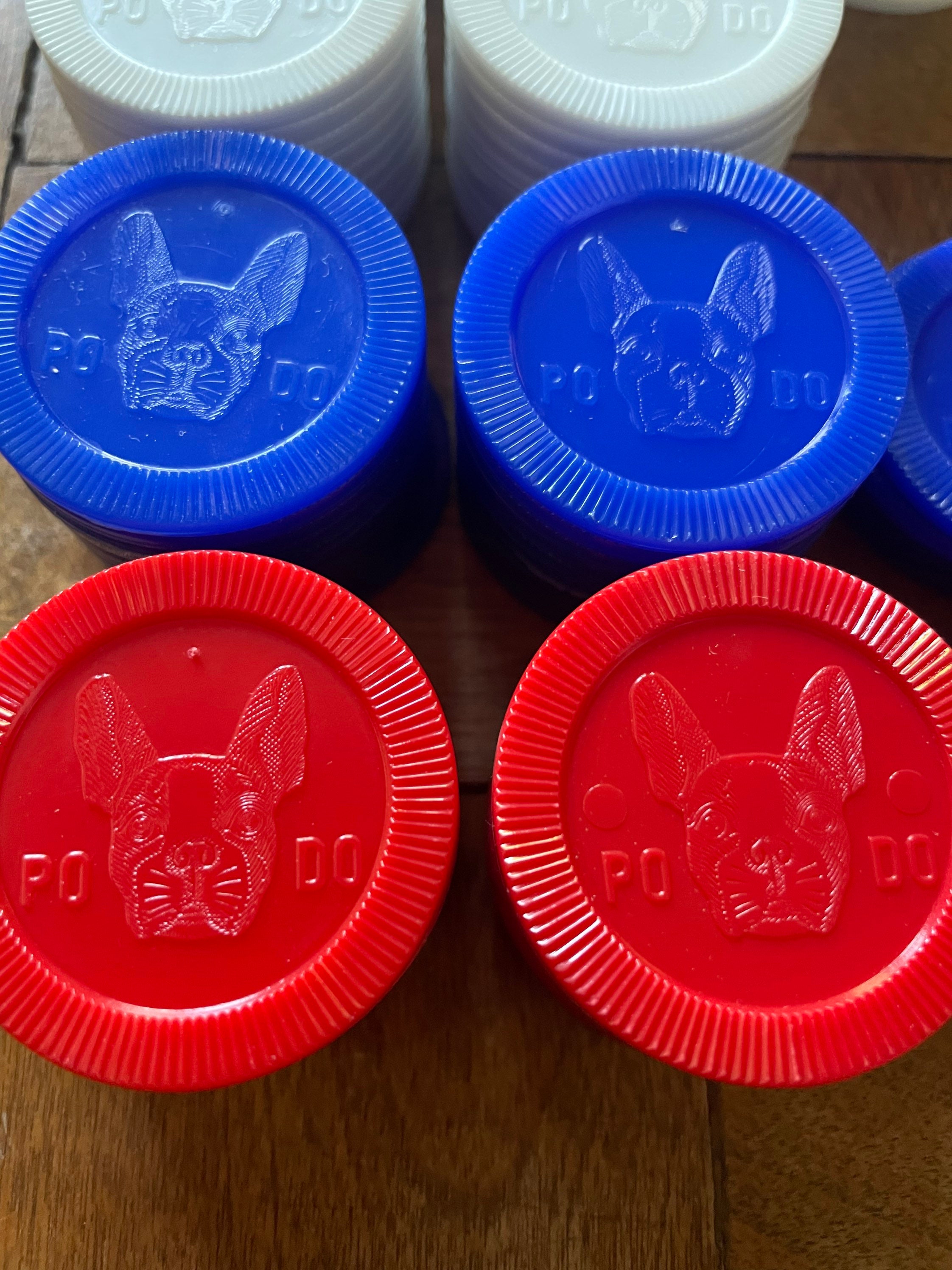 98 PO DO Plastic Interlocking Poker Chips - Etsy