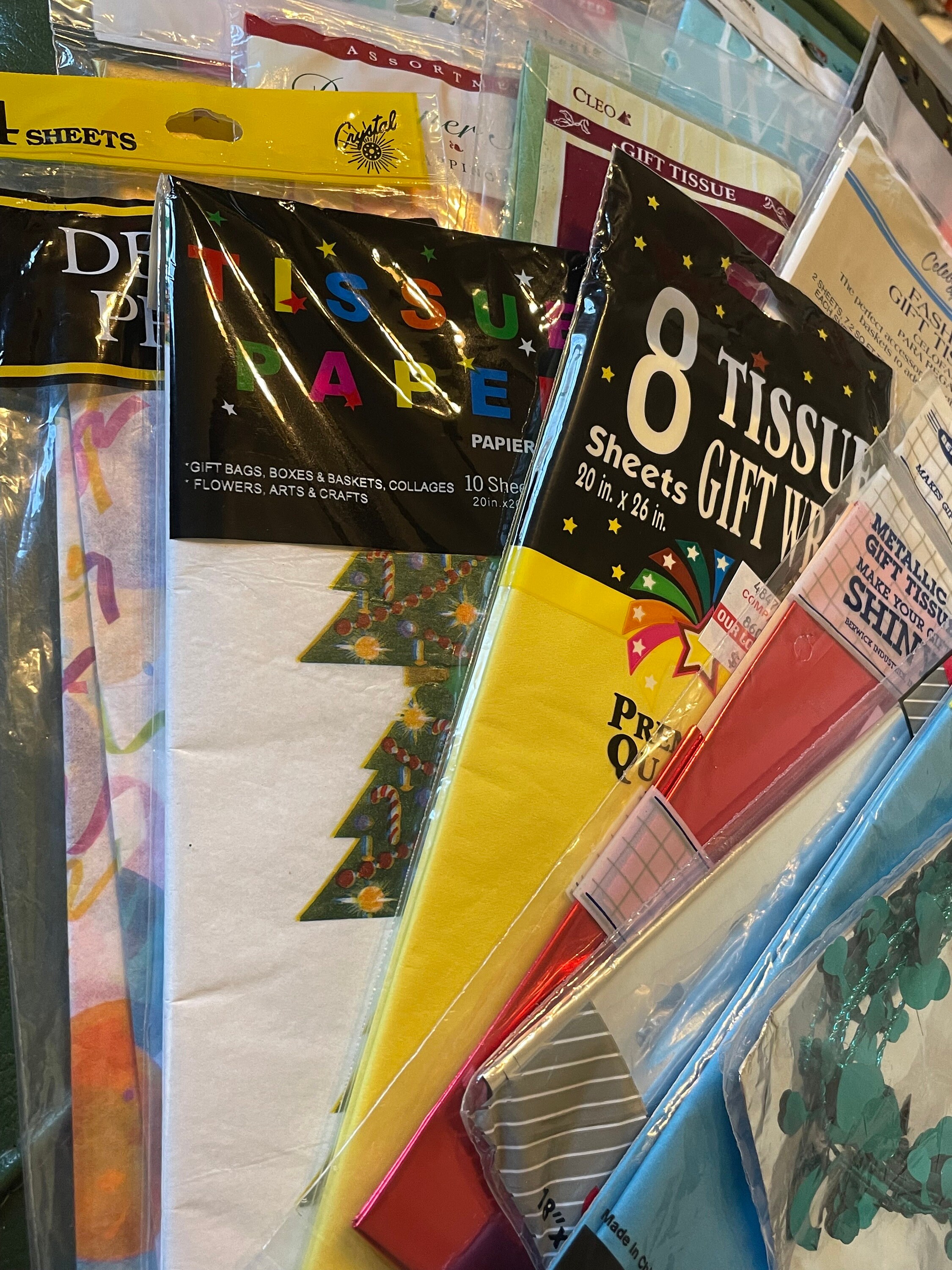 17 Packs of NOS Gift Wrapping Tissue. Includes Stripes - Etsy