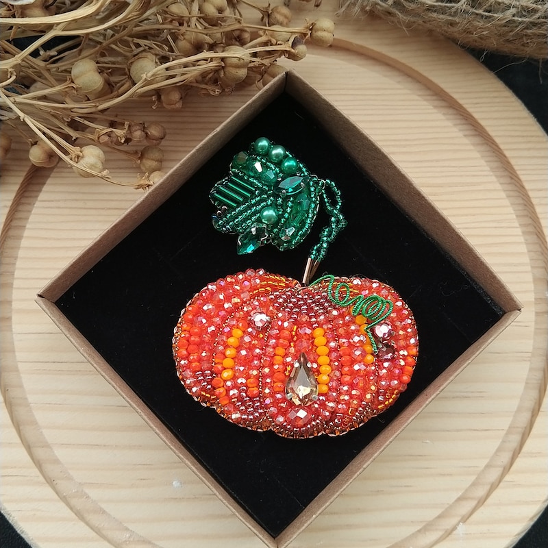 Beaded Brooch - Etsy