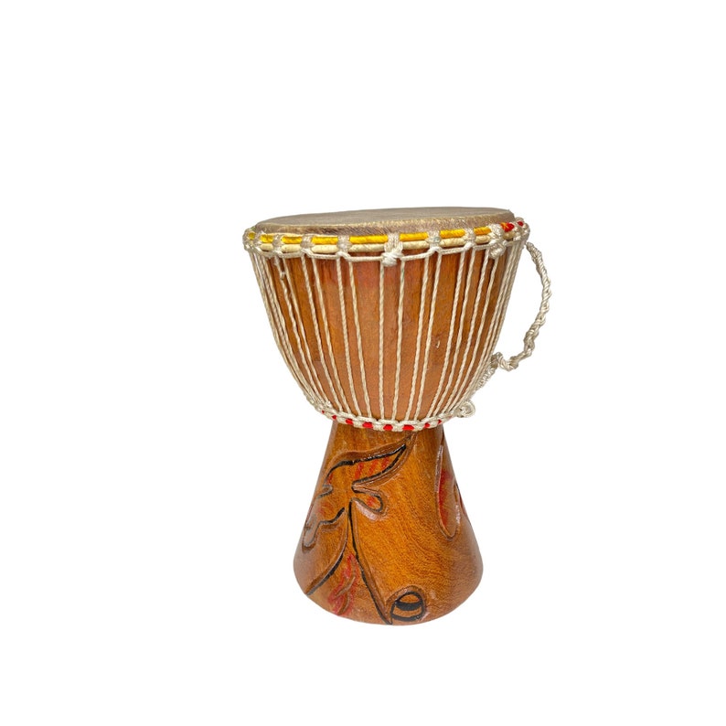 African Djembe Drum 11.5" Handmade Reggae Drum, Cowhide, Musical ...