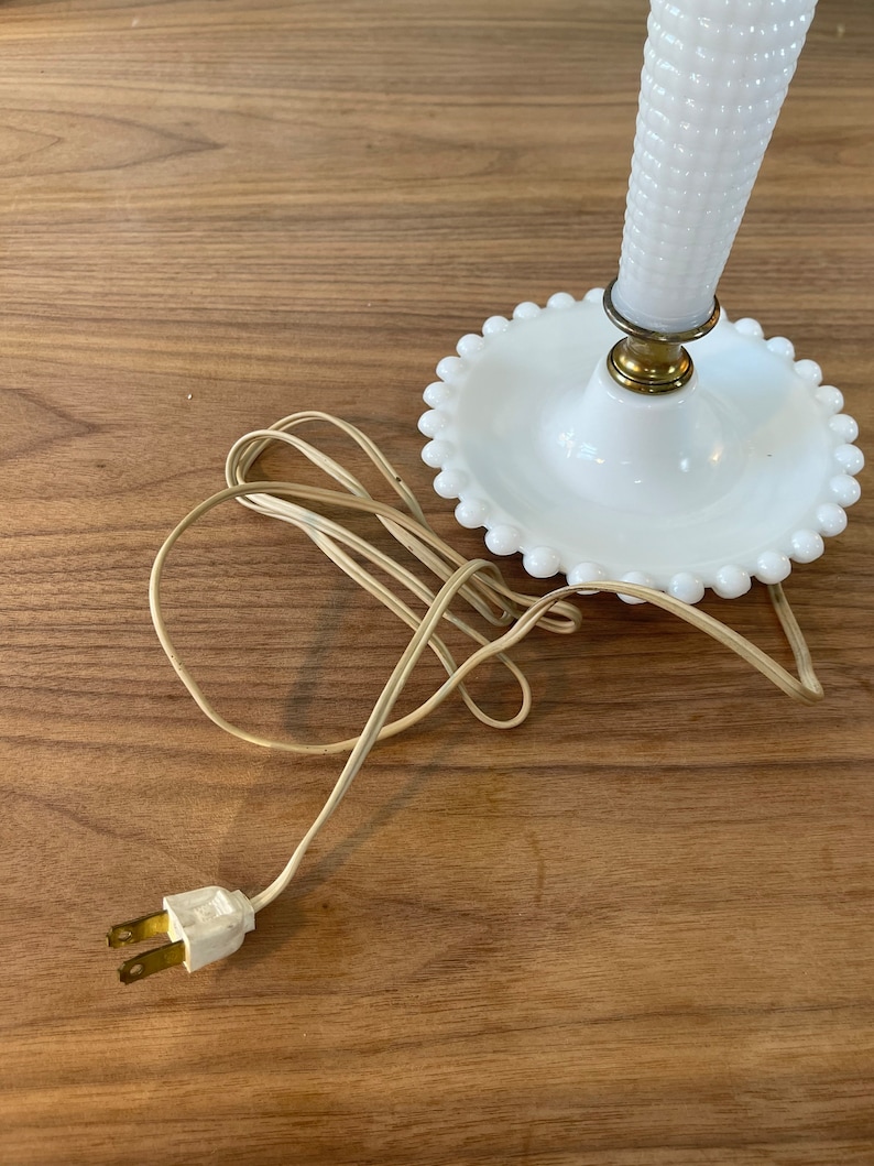 Vintage Milk Glass Lamp Floral Milk Glass Lamp Vintage - Etsy