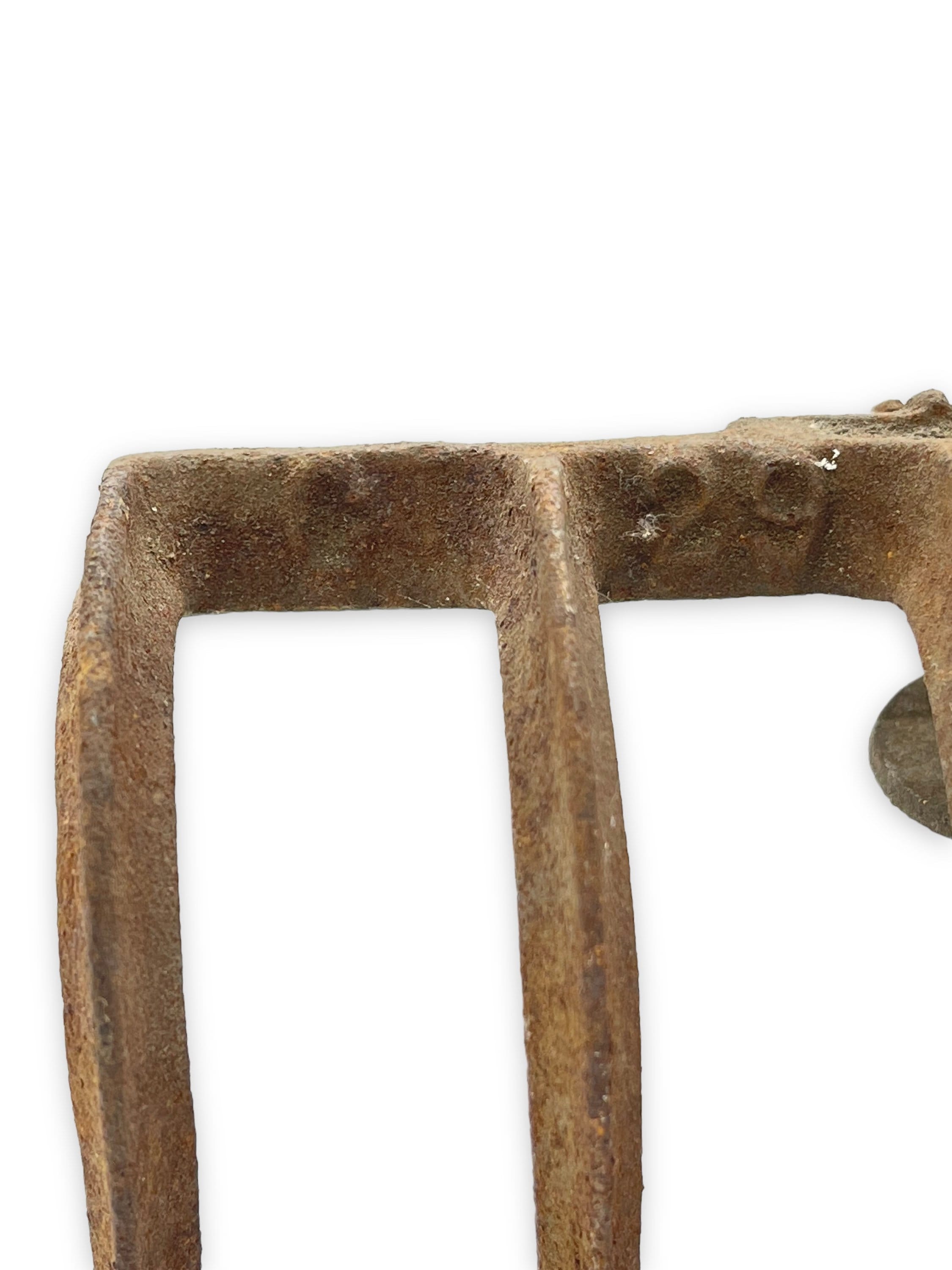 Antique Hand Forged Rake, Garden Rake Pitch Fork Primitive 1900's Metal ...