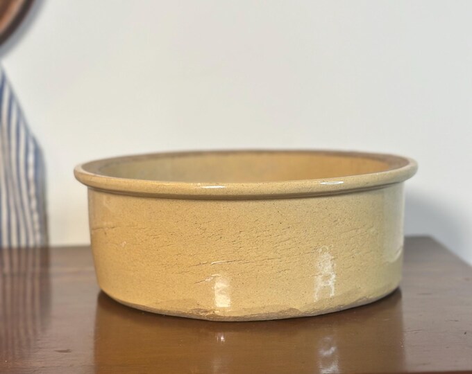 Antique Glazed Stoneware Dog Bowl, Console Table Bowl, Entry Way Dish ...