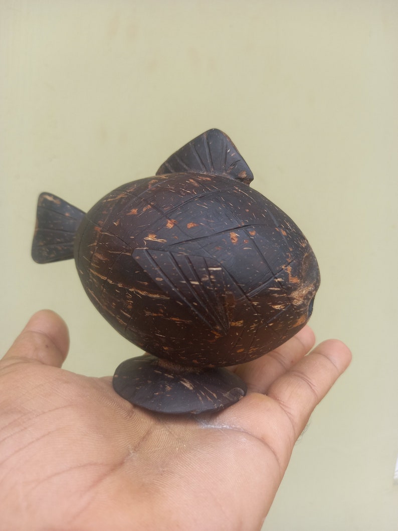Unique Natural Handmade Coconut Shell Fish, Ecofriendly, Sustainable ...