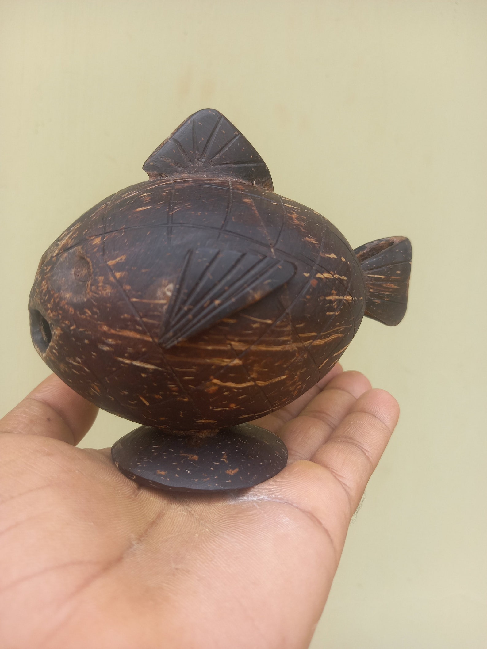 Unique Natural Handmade Coconut Shell Fish, Ecofriendly, Sustainable ...