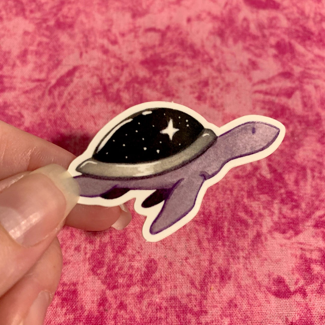Cute Turtle Sticker Starry Turtle - Etsy