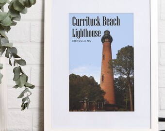 Kitty Hawk Outer Banks Travel Poster Kitty Hawk NC OBX Retro Travel Art ...