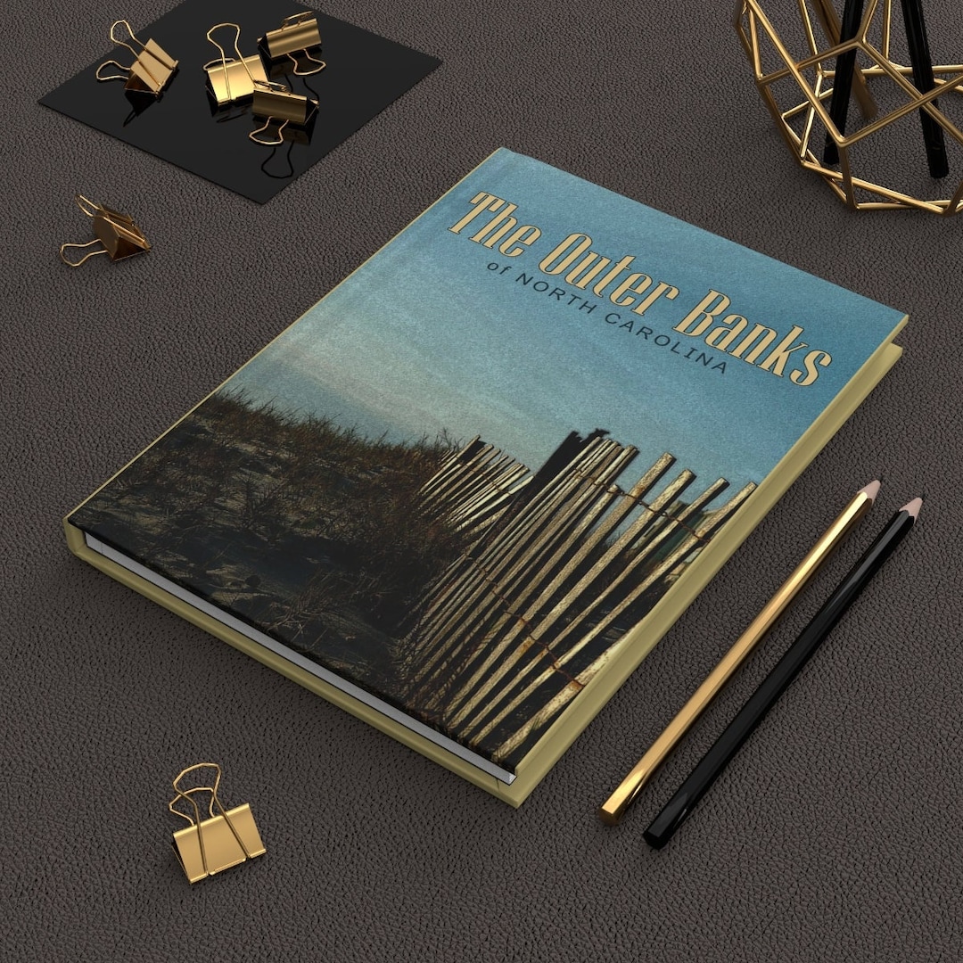 Outer Banks OBX Travel Poster - Hardcover Lined Daily Journal, Diary ...