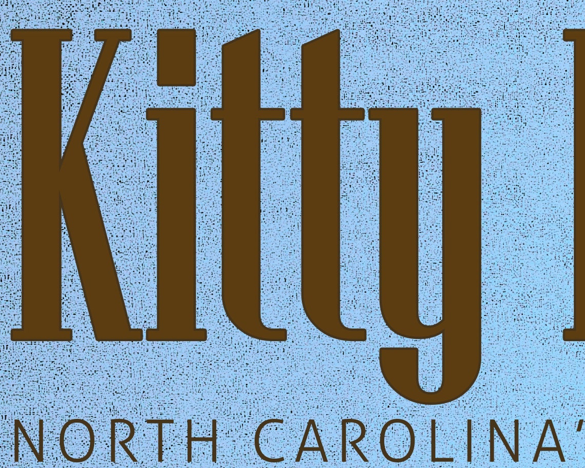 Kitty Hawk - Outer Banks Travel Poster - Kitty Hawk NC OBX - Retro ...