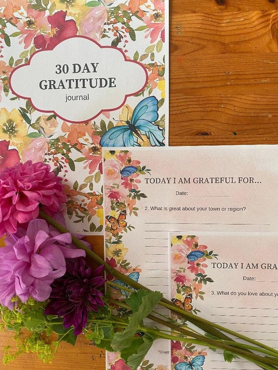 Printable Gratitude Journal Printable Gratitude Diary Daily - Etsy