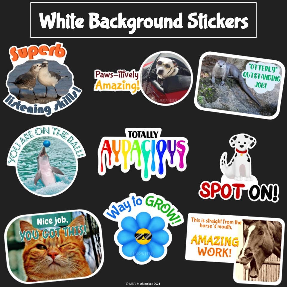 Digital and Printable Motivational Sticker Set 2: Upper Elementary and ...