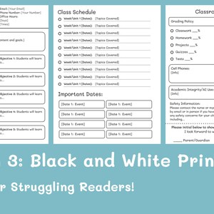 Editable Teacher Syllabus Template for Elementary, Middle, and High ...
