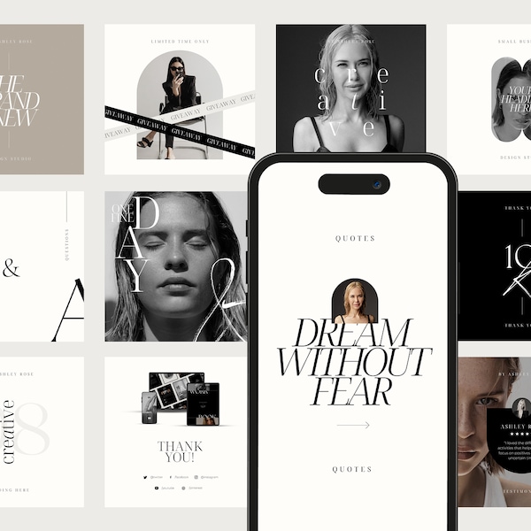Aesthetic Instagram Content Templates. - Etsy