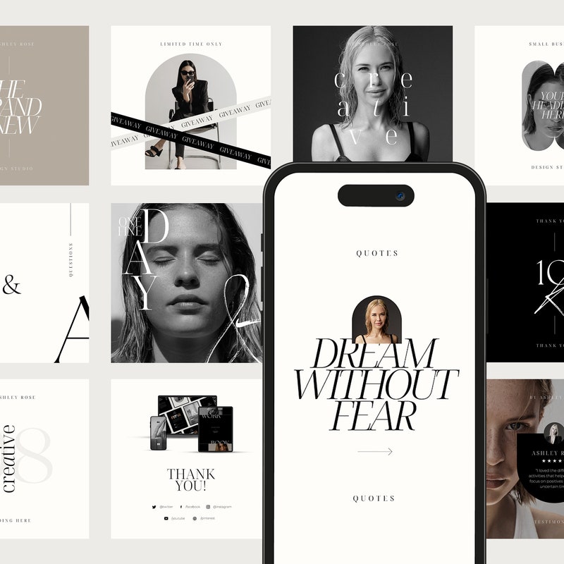 Instagram Magazine Template - Etsy