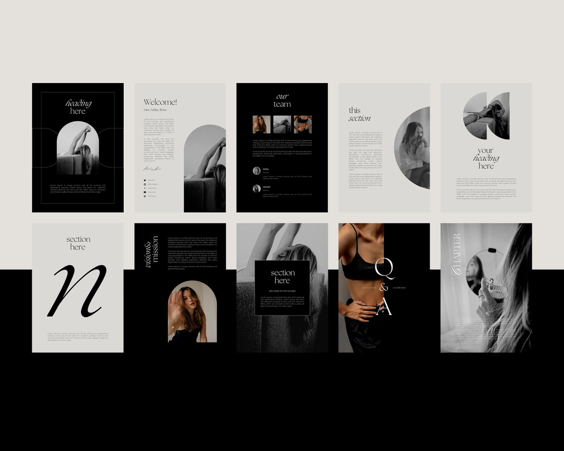 Minimalist Ebook Template | Digital Ebook Template | Minimalist ...