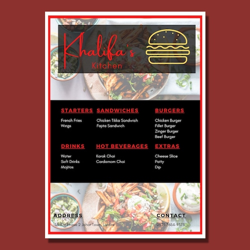 Custom Restaurant Menu Design, Cafe Menu Design, Restaurant-Cafe Menu ...