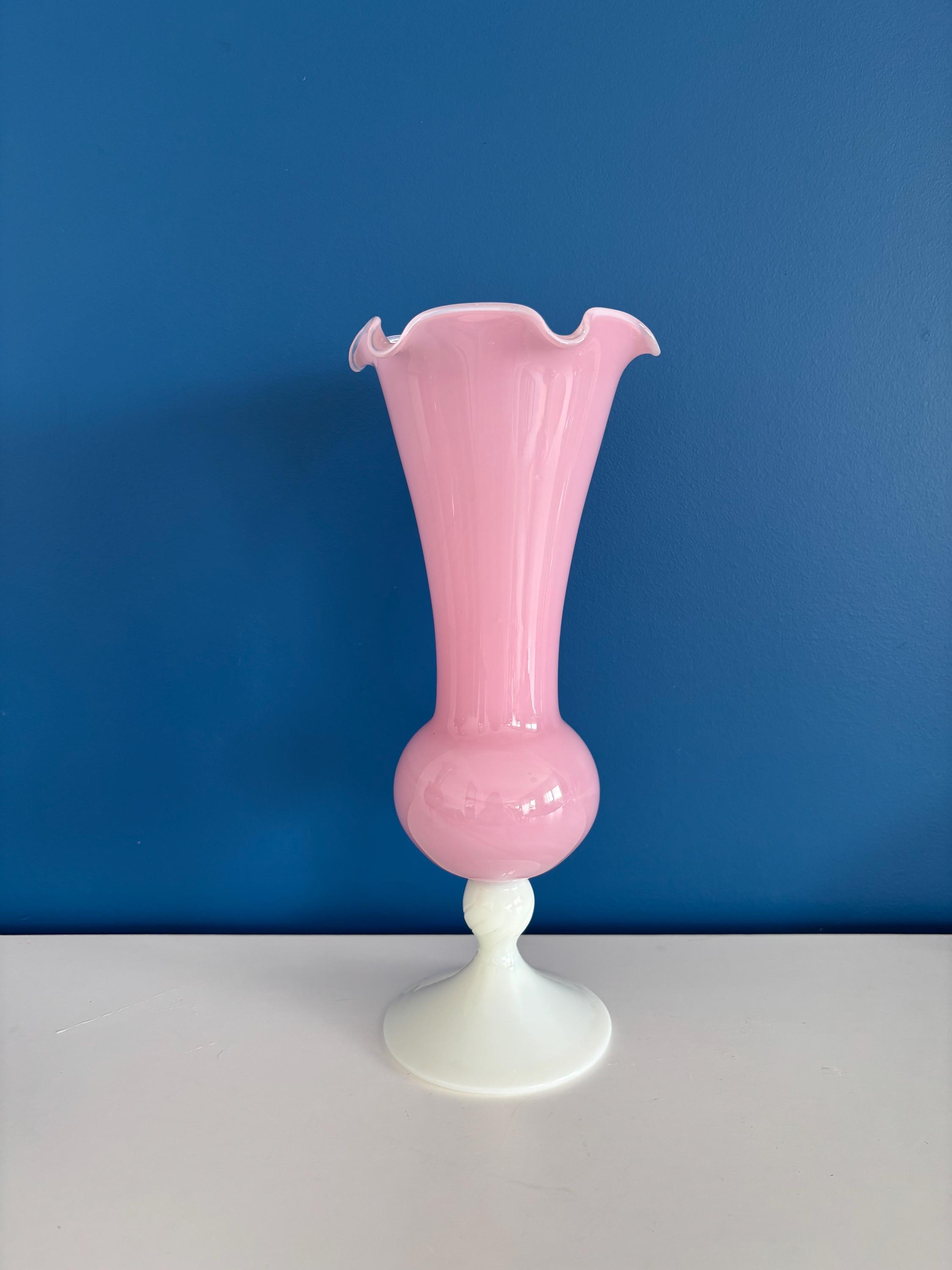 Vintage Colored Opaline Vase / Small Vintage Pop Color Vase / Opaline ...