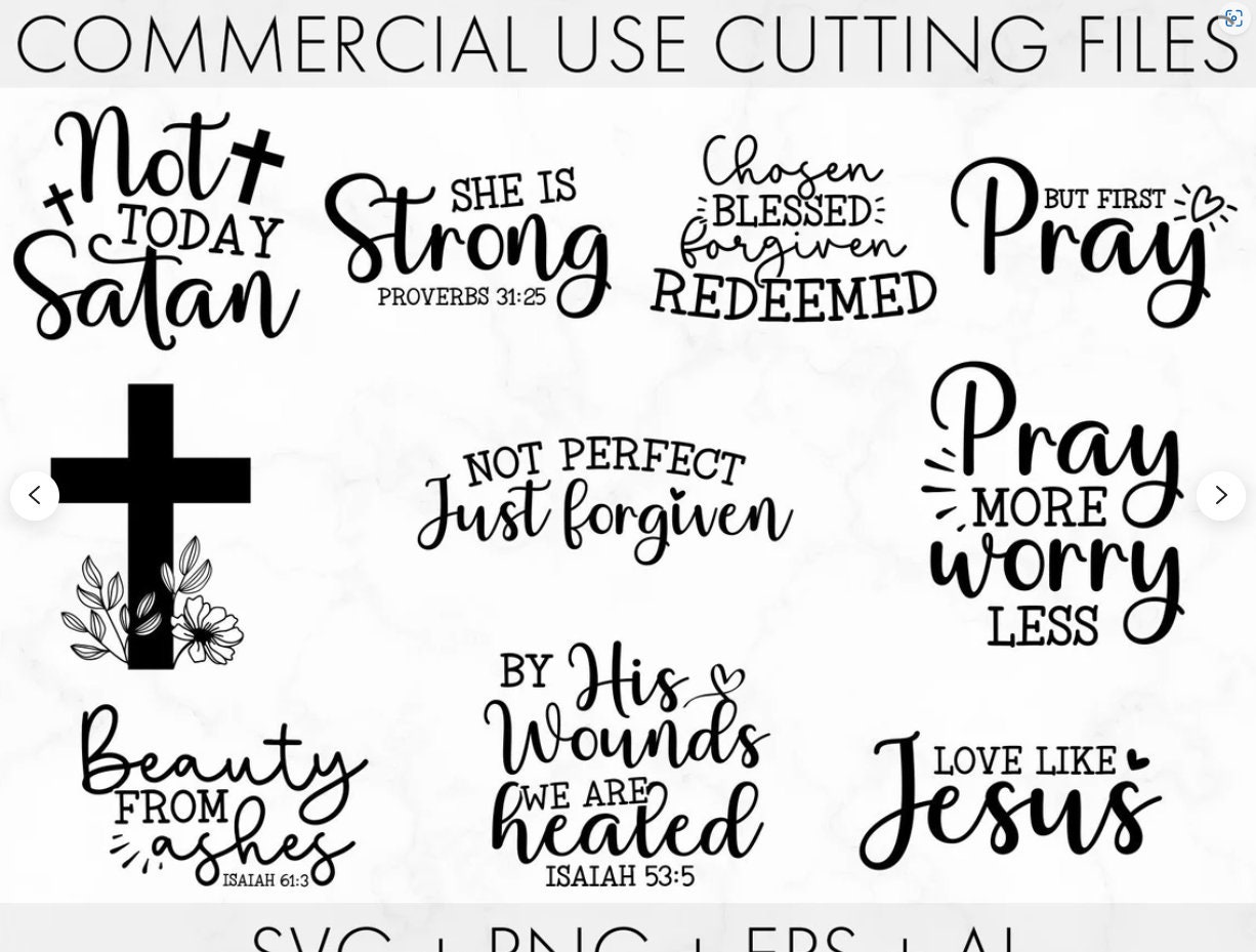 Christian Svg Bundle, Religious Svg, Scripture Svg, Bible Verse Svg ...