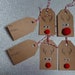 Handmade Reindeer Gift Tags Pack of 10 - Etsy UK