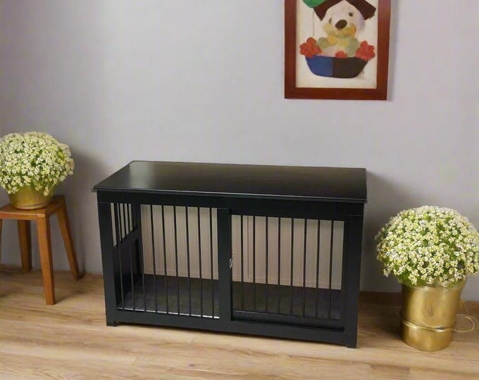 Lumio II Dog House, Modern Indoor Dog Crate, Dog Bed, Wooden Pet House ...