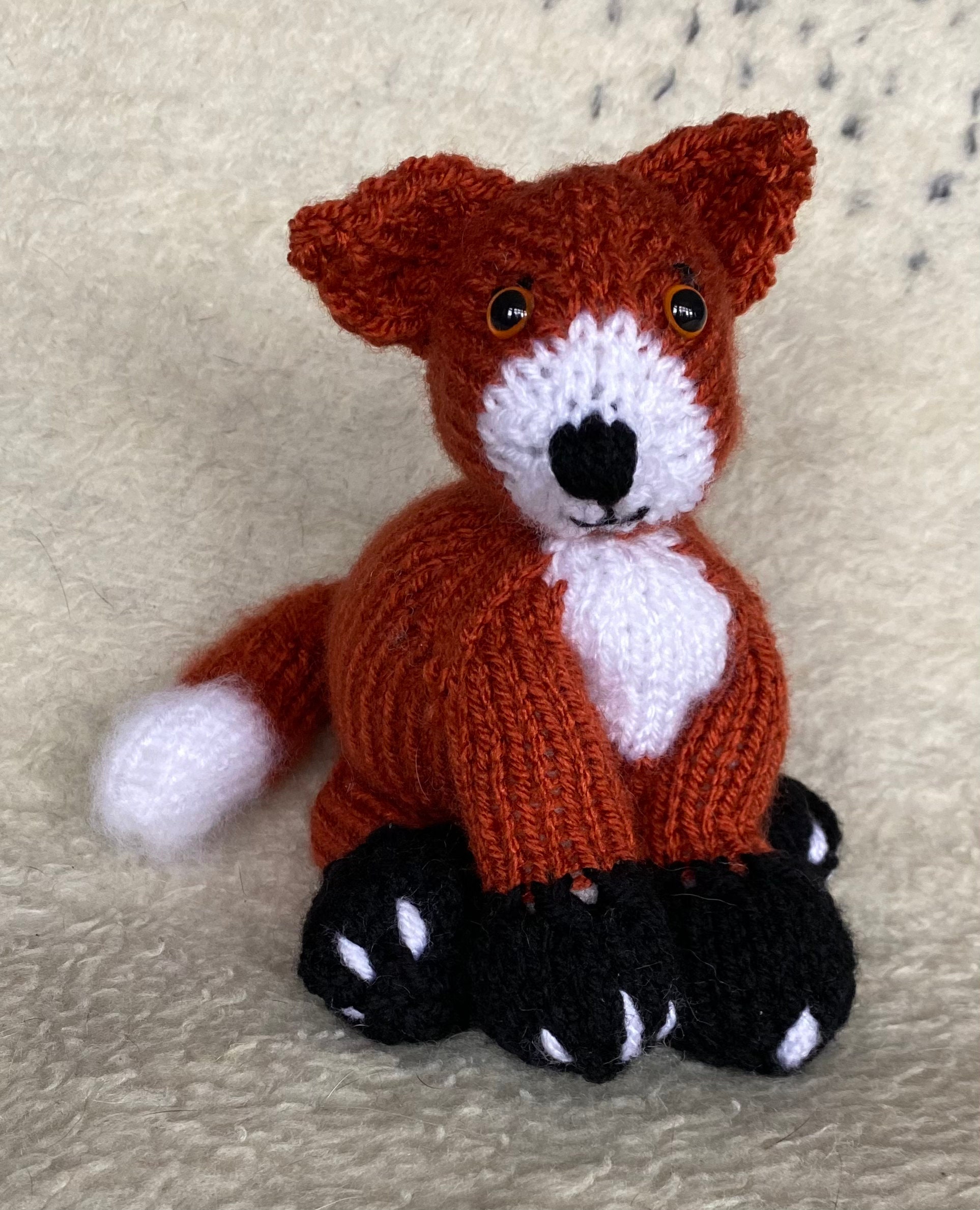 Knitting Pattern - Foxy Paws Soft Toy - Instant Download - Etsy