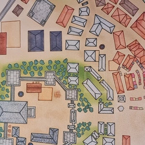 Gamemap City Map DSA and Dnd RPG Games b-ware - Etsy