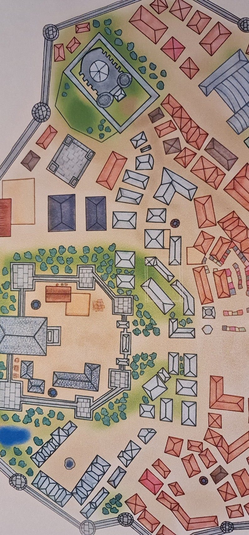 Gamemap City Map DSA and Dnd RPG Games b-ware - Etsy