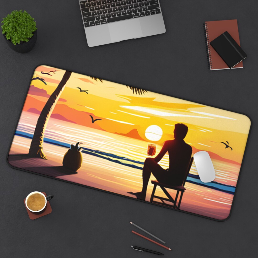 Chillin Sunset - Desk Mat - Etsy