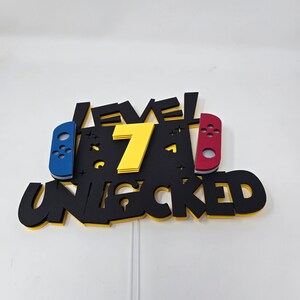 Gamer Cake Topper, Level up Cake Topper, Game Controller Cake Topper - Etsy