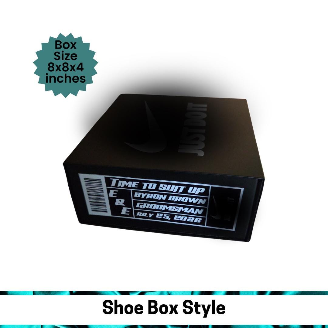 Groomsmen Proposal Box, Sneaker Proposal Box, Football and Basketball ...