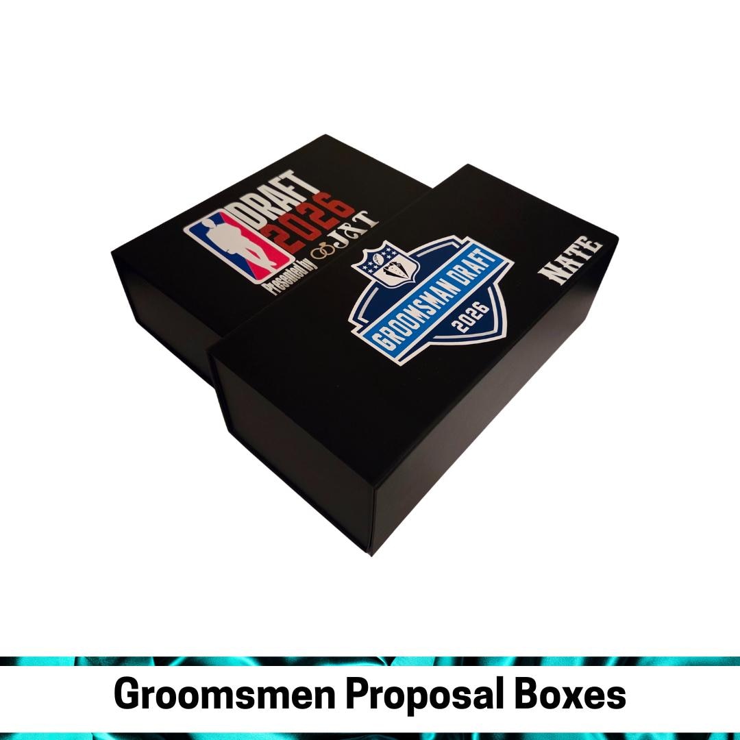 Groomsmen Proposal Box, Sneaker Proposal Box, Football and Basketball ...