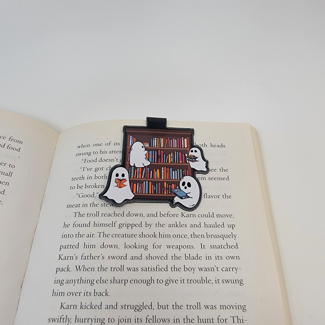 Magnetic Bookmark, Ghost Library Magnetic Book Mark, Ghost Bookmark - Etsy