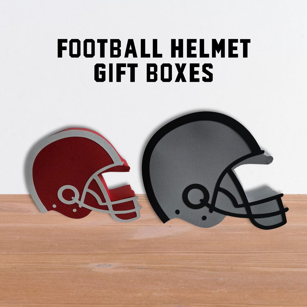 Football Helmet Gift Box, Football Helmet Treat Box, Custom Football ...