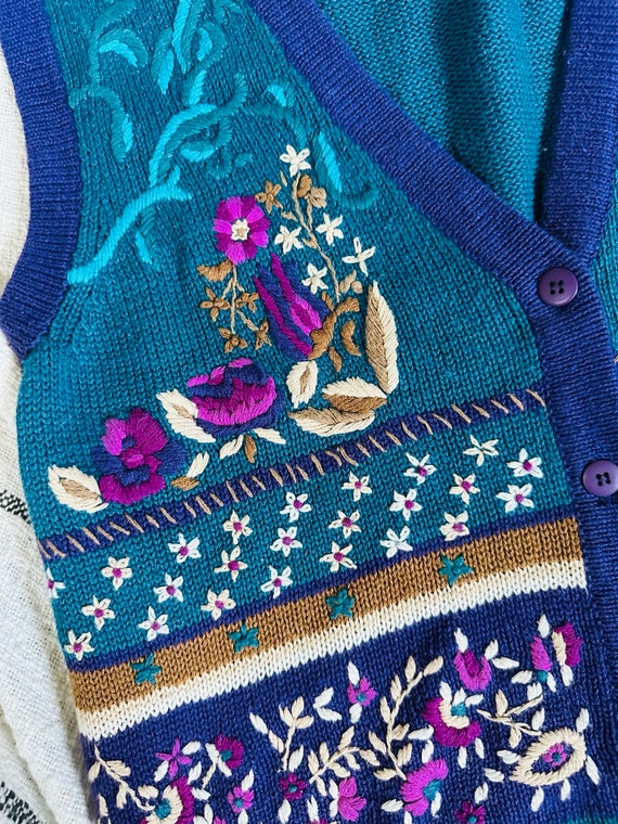 Vintage Funky Retro Cottagecore Grannycore Floral Swe… - Gem