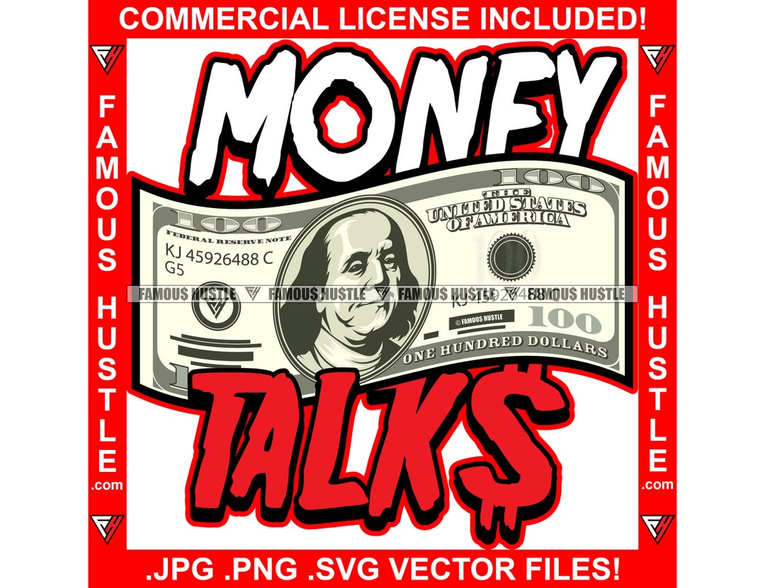 Money Talks 100 Dollar Stack Gangster Rich Cash Trap Trapper Savage ...