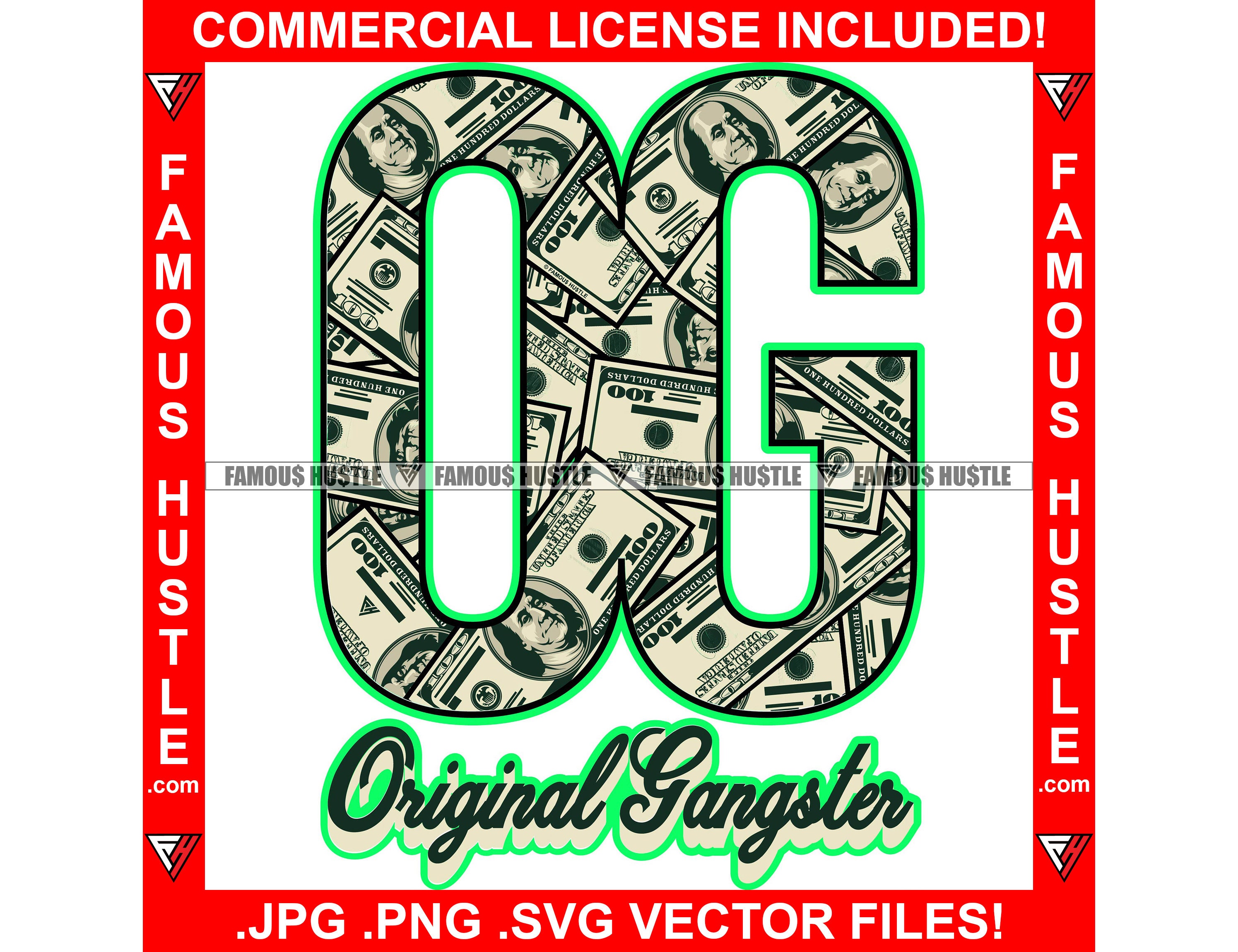 OG Gangster Ghetto Hood Thug Plug Mafia Mob Gang Demon Dope Baller ...