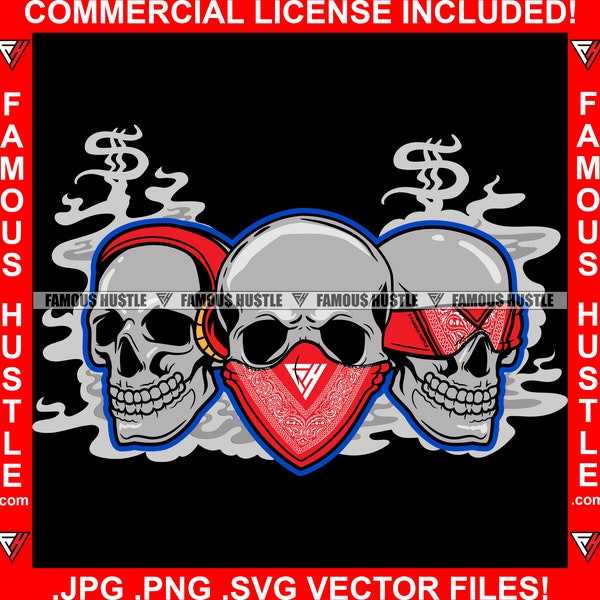 Skull Tattoos See No Evil - Etsy