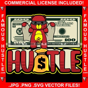 Hustle Teddy Bear Wearing Thief Mask Flashing Trench Coat 100 Dollar ...