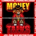Money Talks Gangster Hustle Teddy Bear Pimp Fedora Hat Sunglasses ...