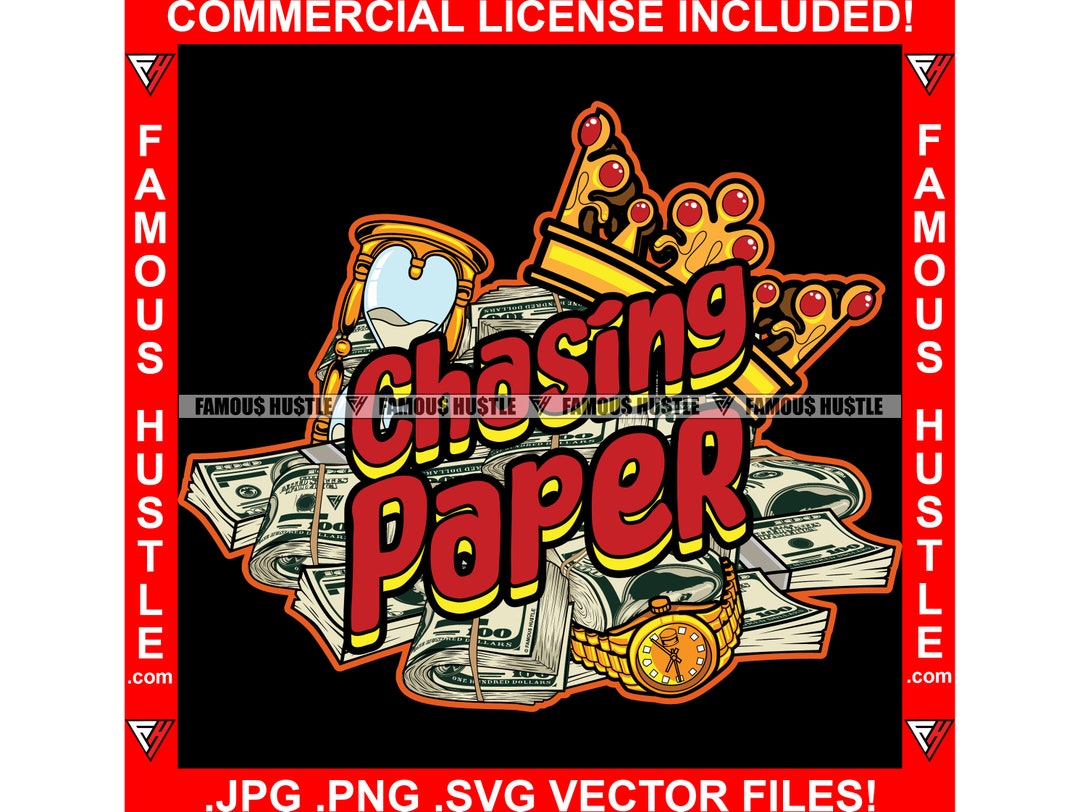 Chasing Paper Money Stack Hourglass Watch Jewelry King Trap Trapper ...