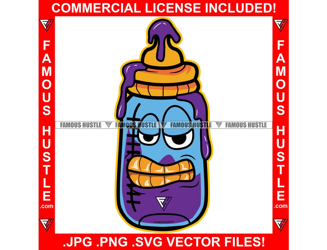 Purple Drink Baby Cup Drip Dripping Gold Teeth Rich Trap Trapper Plug ...