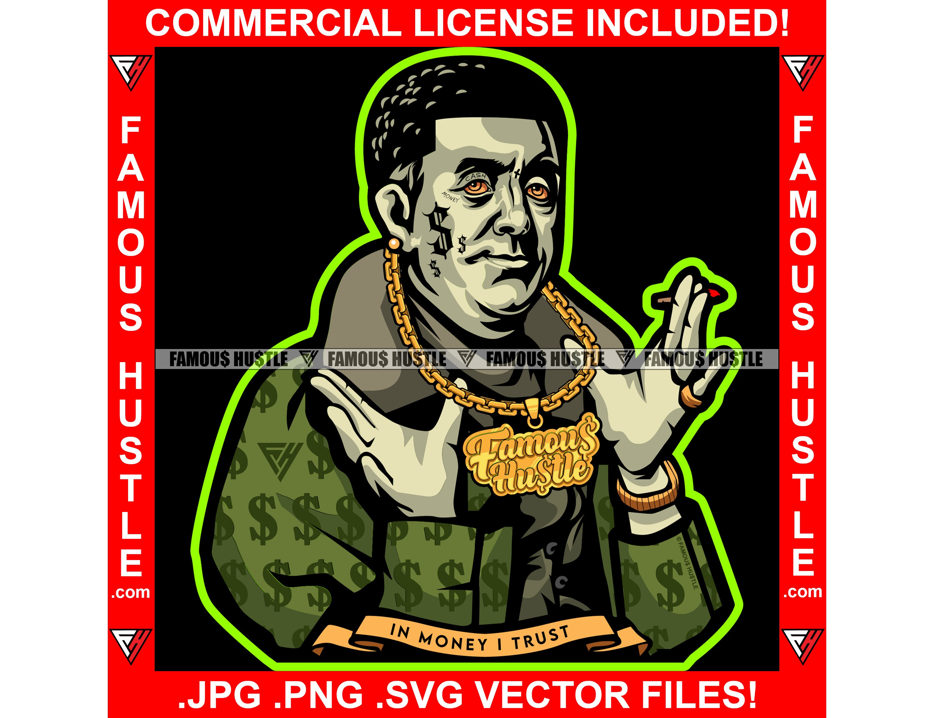 Ben Franklin Bandana Over Mouth