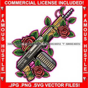 Machine Gun Roses Flowers Gangster Mafia Boss Statue Hip Hop Rap Rapper ...