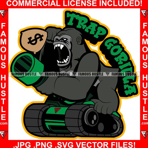 Gangster Gorilla Svg - Etsy