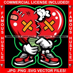 Heartless Broken Heart Counting Money Cash Bandage Eyes Ripped Rich ...