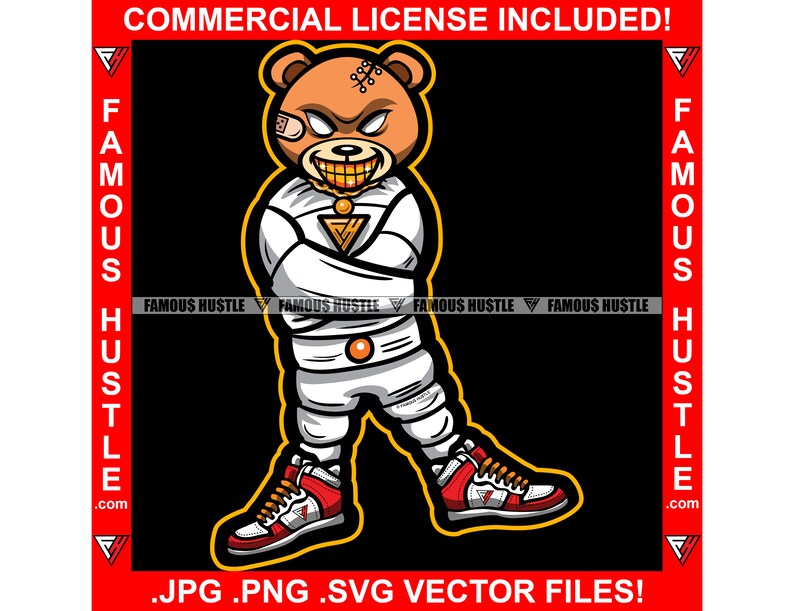 Crazy Gangster Money Bag Rapper Straight Jacket Gold Teeth Scar Face ...