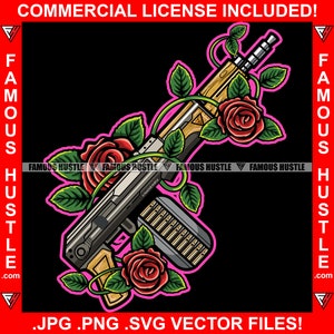 Machine Gun Roses Flowers Gangster Mafia Boss Statue Hip Hop Rap Rapper ...