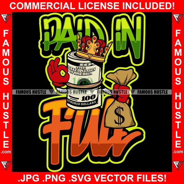 Paid in Full Characters Svg - Etsy