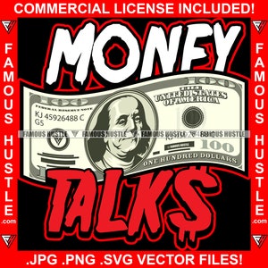 Money Talks 100 Dollar Stack Gangster Rich Cash Trap Trapper Savage ...